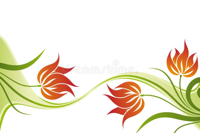 Vector Floral Wave stock vector. Illustration of creativity - 5946458