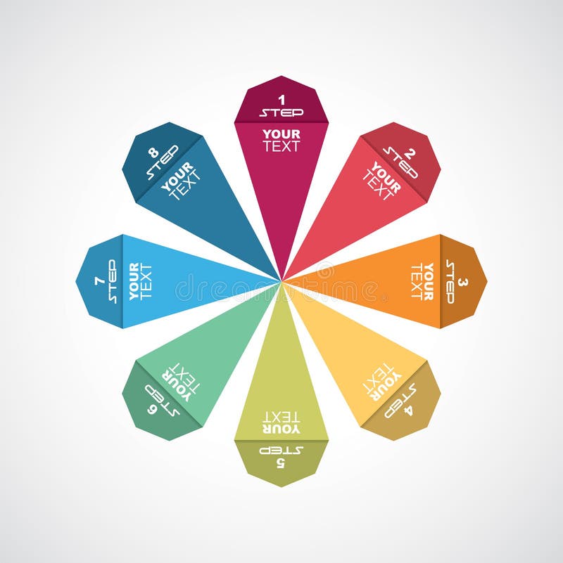 Vector flow chart template stock vector. Illustration of creative ...