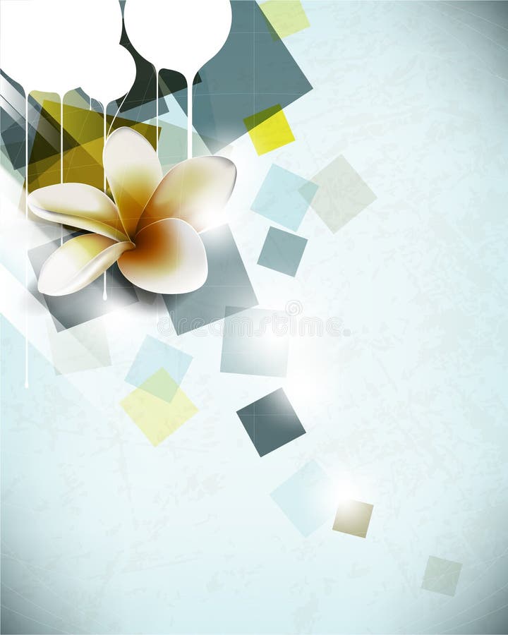 Vector Flower in Abstract Background Stock Vector - Illustration of ...