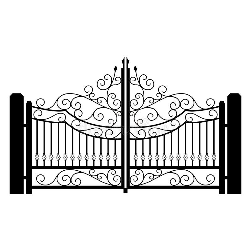 Iron Gate Clip Art Cartoon