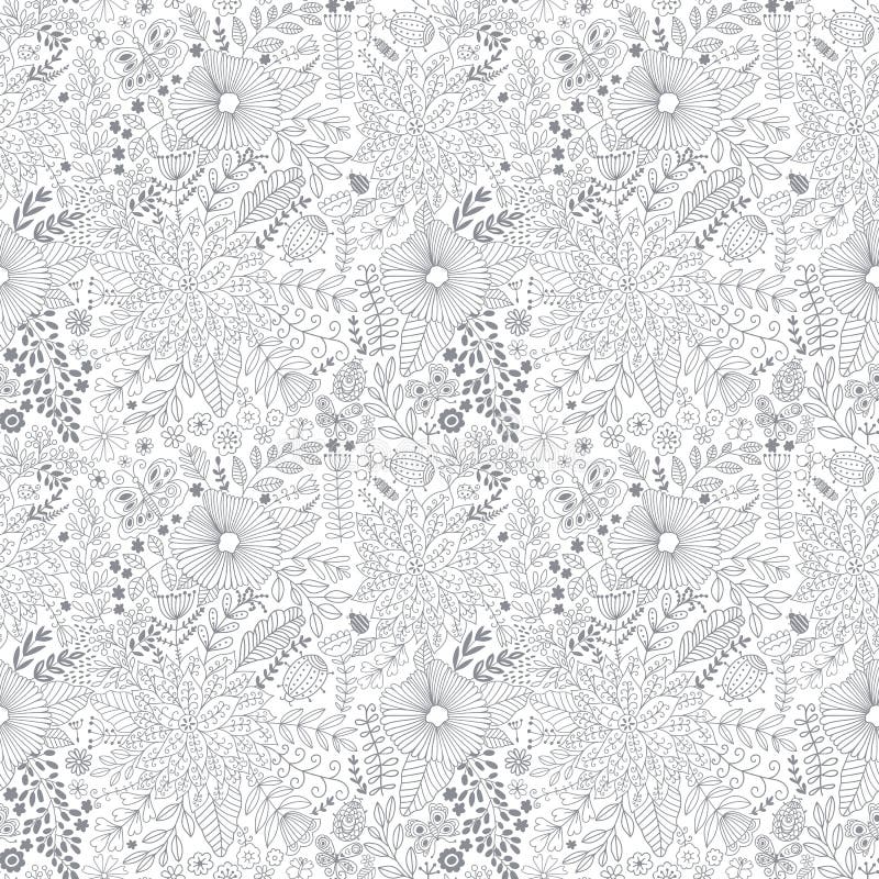 Vector Flower Pattern. Seamless Botanic Texture, Stock Vector ...