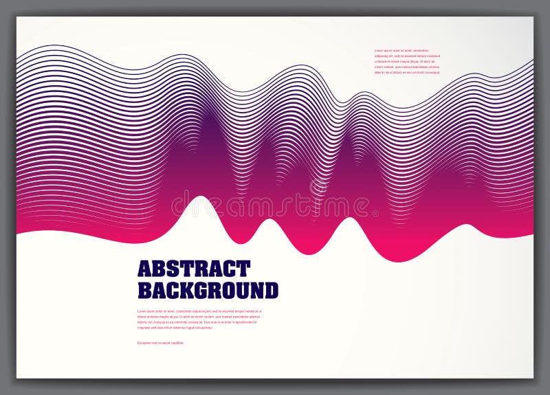 Vector Fluid Flow Wavy Abstract Background. 3d Colorful Gradient Stock ...