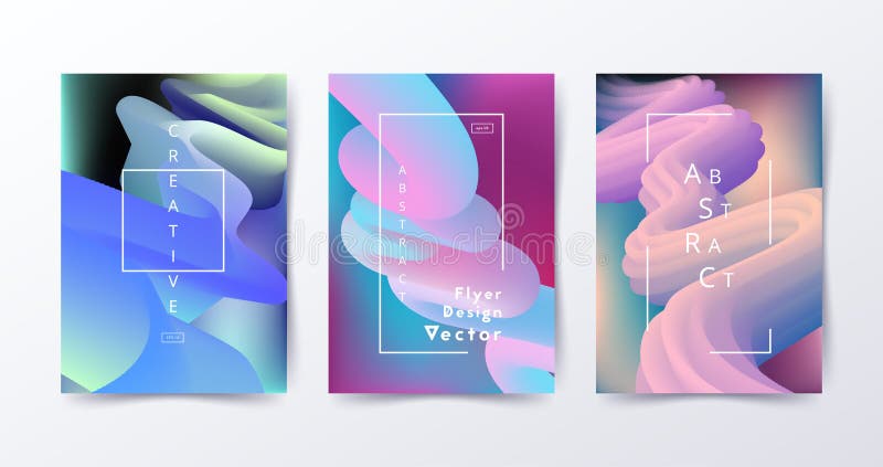 Fluid Poster Template. Modern Design for Presentation, Invitation ...