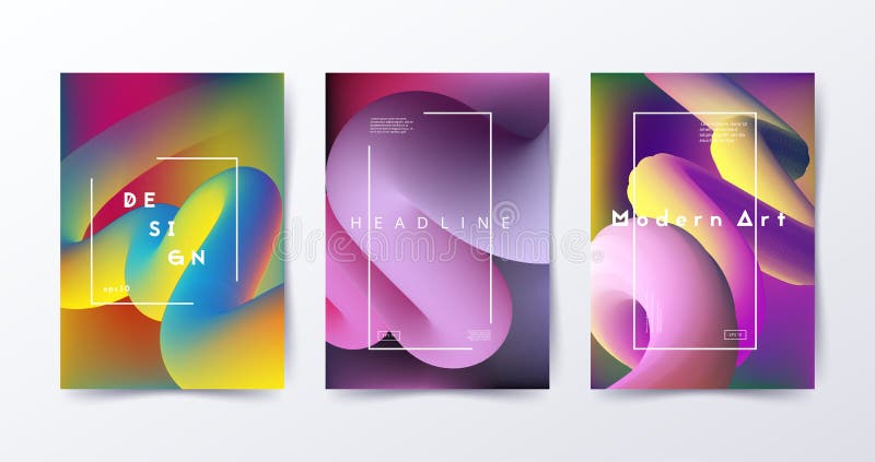 Fluid Poster Template. Modern Design for Presentation, Invitation ...