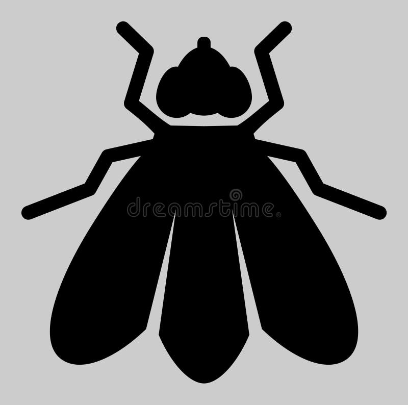 Vector Fly Icon Illustration Stock Vector - Illustration of isolated ...