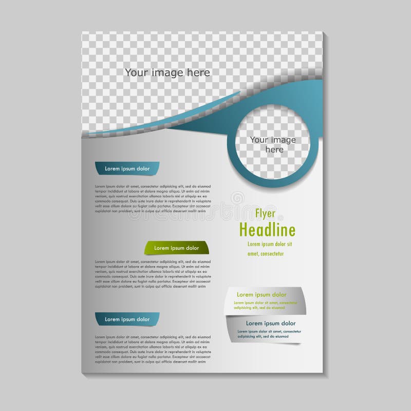 Vector flyer template stock vector. Illustration of concept - 62600035