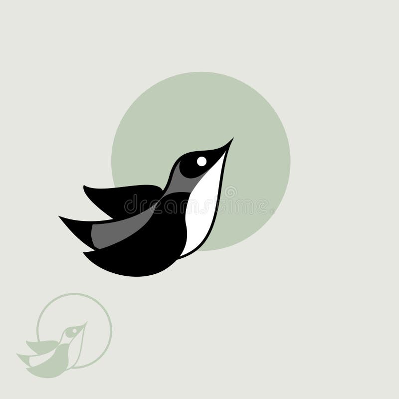 Vector Flying Bird, Logo, Design, Watermark Stock Vector - Illustration ...