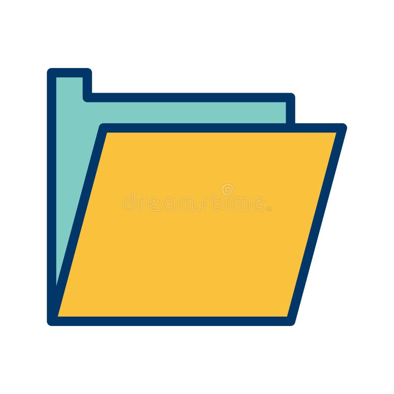 Vector Folder Icon for Personal and Commercial Use. Stock Illustration ...