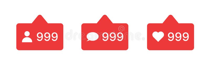 Vector Follower Flat Icon. Comment Flat Icon. Like Flat Icon Symbols ...