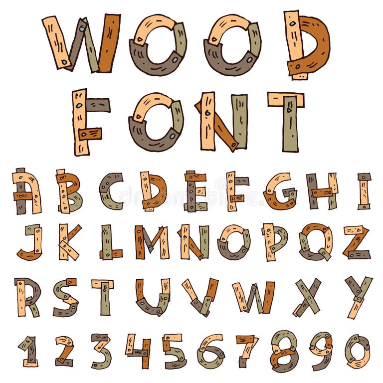 Wood Font Stock Illustrations – 58,046 Wood Font Stock Illustrations ...
