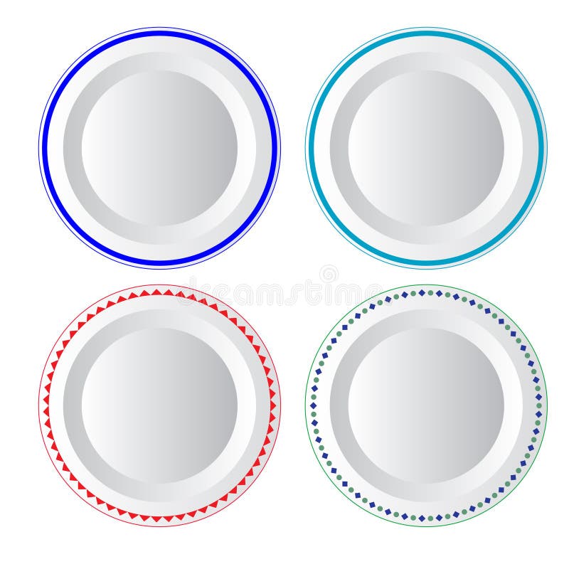 Vector food plate stock vector. Illustration of cooking - 8892436