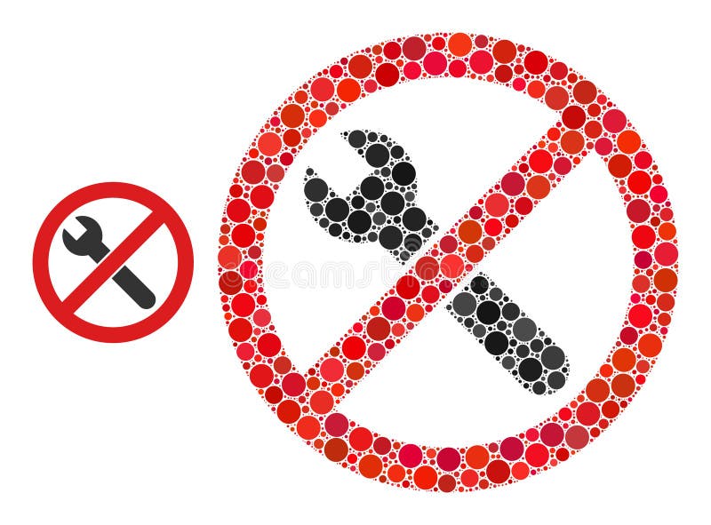 Vector Forbidden Man Composition of Small Circles and Scratched Reject ...