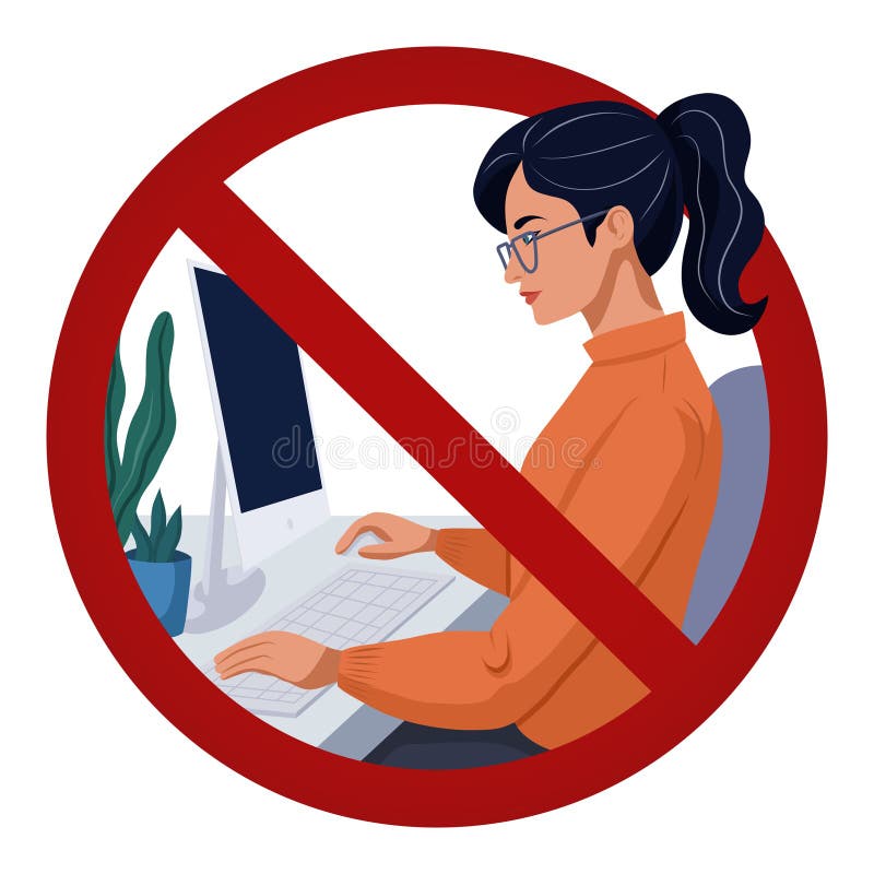 Vector Forbidden Sign with Orange Slices for Stickers and Badges. Do ...