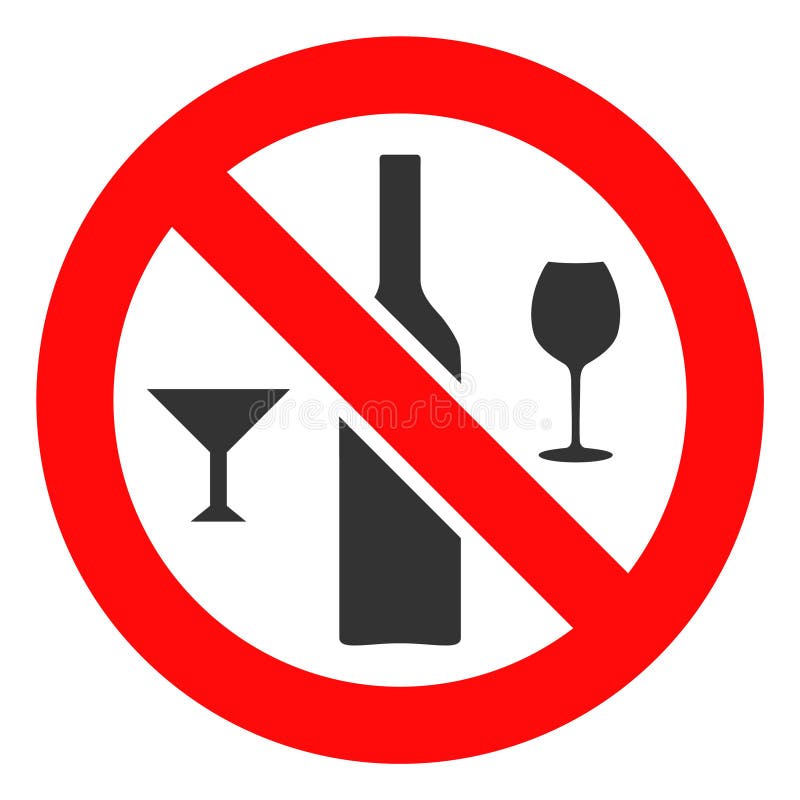 Vector Forbidden Wine Drinks Icon Stock Vector - Illustration of ...