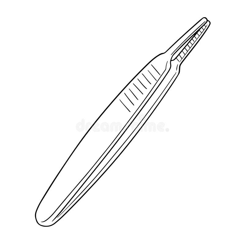 Vector Set of Forcep, Alcohol and Sterile Cotton Stock Vector ...