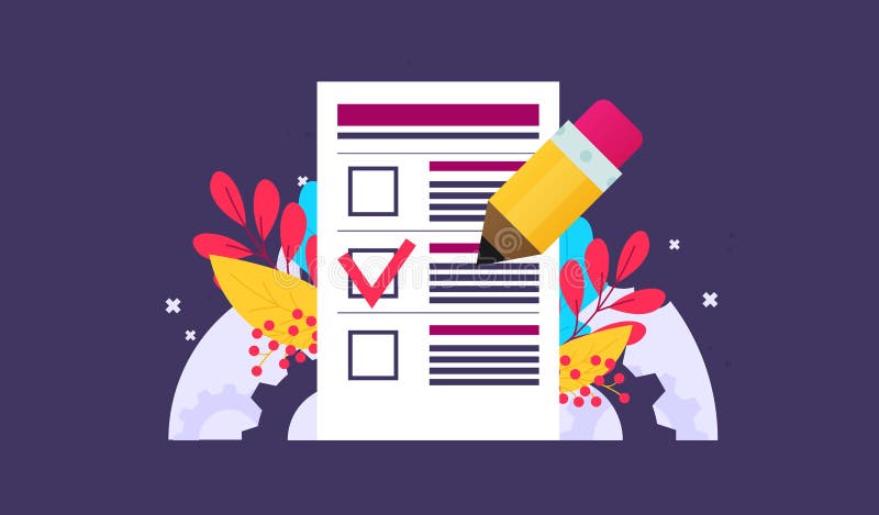 Vector Form Pencil and Tick Icon Stock Vector - Illustration of mark ...