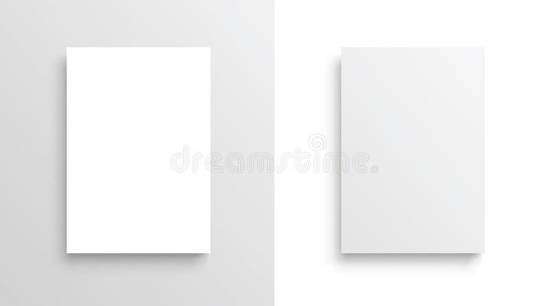 Vector A4 Format Paper with Shadows - Stock Vector Stock Vector ...