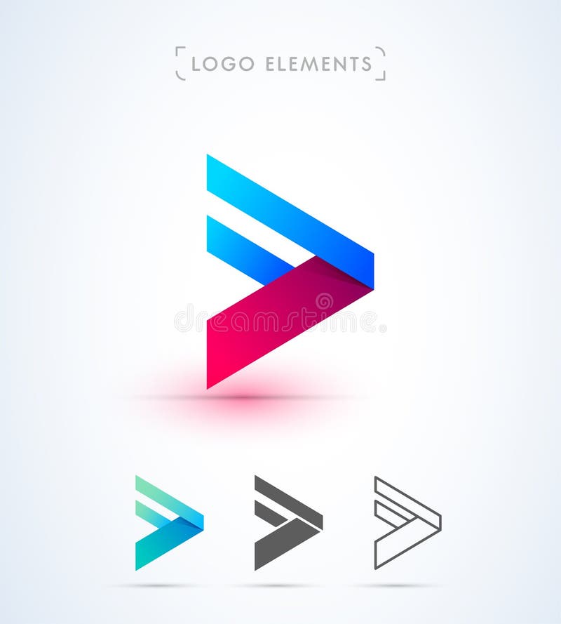 Vector Forward Arrow Logo Template. Play Button Stock Vector ...