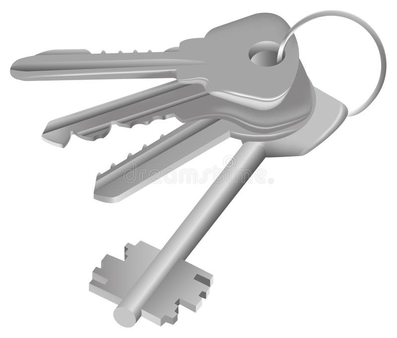Bunch of keys stock illustration. Illustration of concept - 14721114