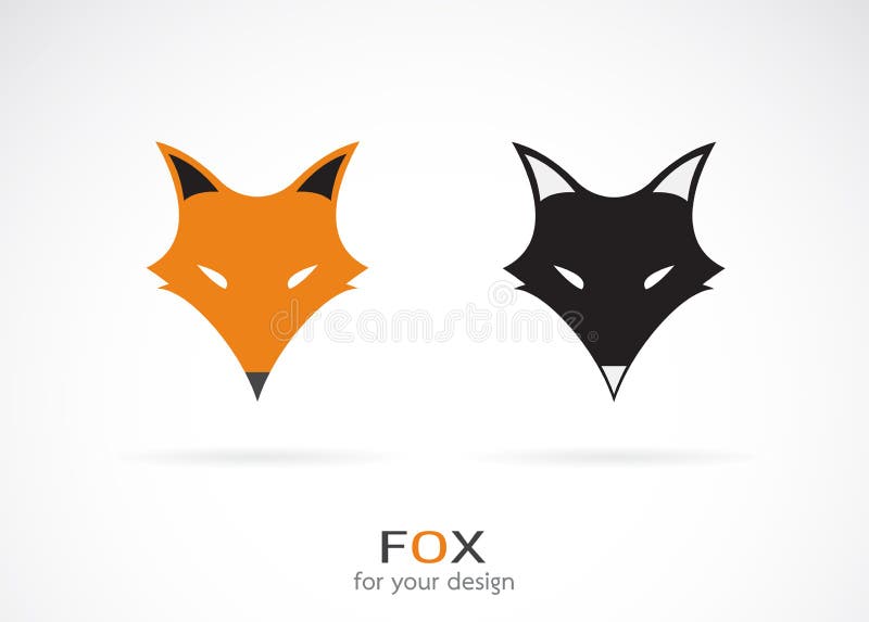 Vector of a Fox Face Design on White Background. Stock Vector ...