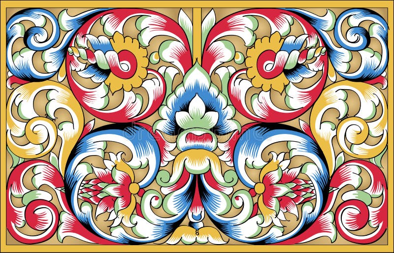 Vector Fragment of Orthodox Ornamental Pattern Stock Vector ...