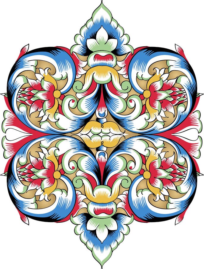 Vector Fragment of Orthodox Ornamental Pattern Stock Vector ...