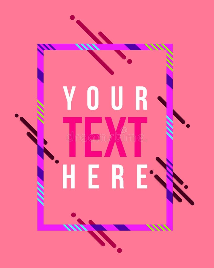 Vector Frame Art Graphics for Hipsters Dynamic Style Stock Vector ...