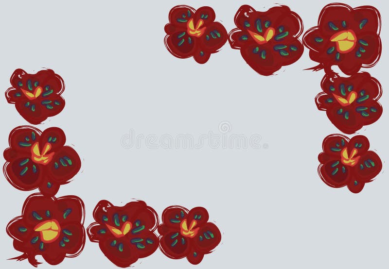 Vector Frame with Beautiful Orchids. Stock Vector - Illustration of ...