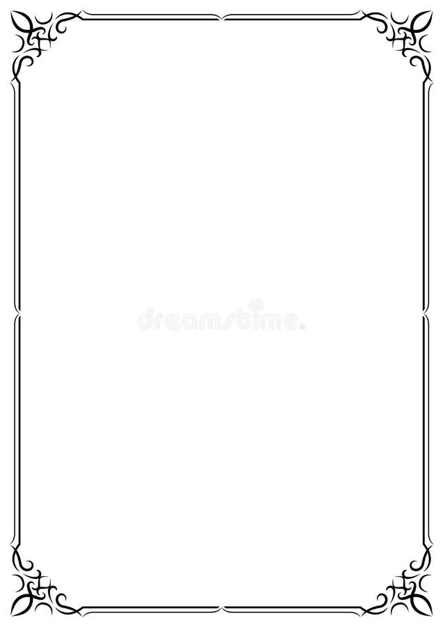 Vector Frame and Border Ornament Stock Vector - Illustration of ...