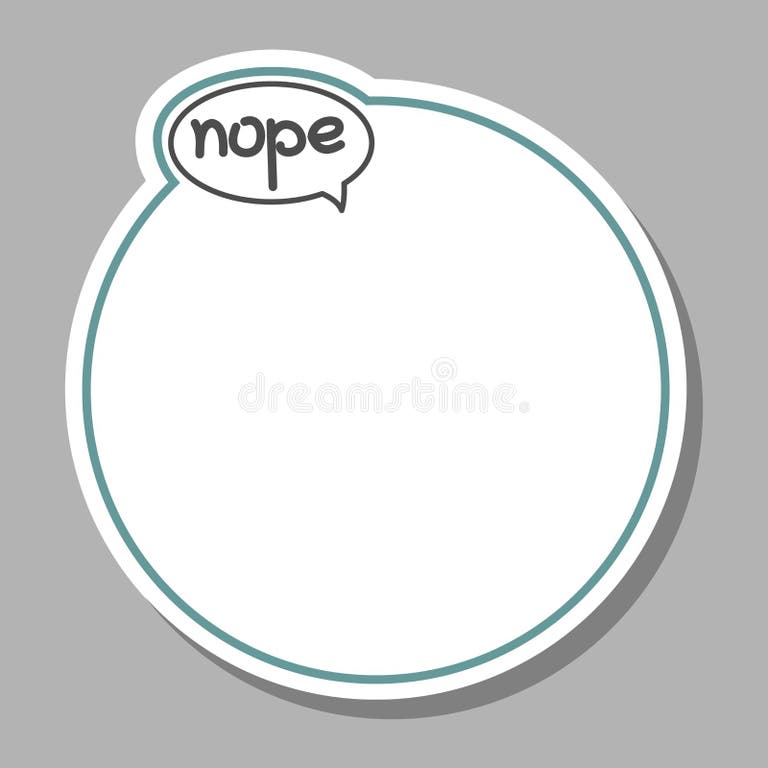 Vector Frame with Cloud Talk, Bubble Speech for Picture. Lettering ...