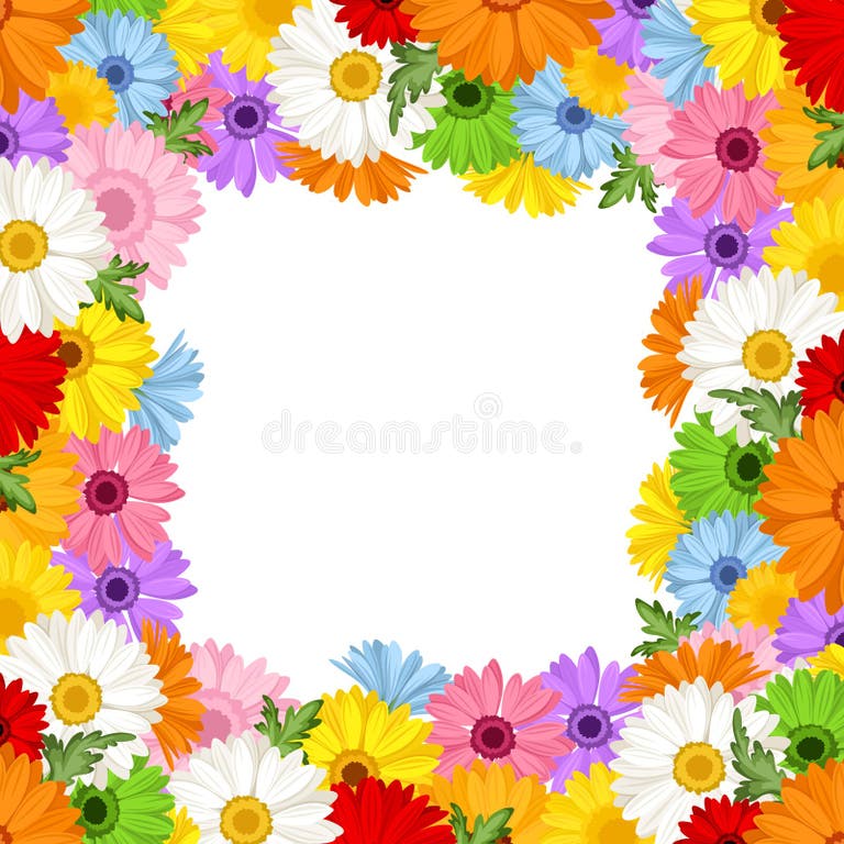 Gerbera Frame Stock Illustrations – 8,531 Gerbera Frame Stock ...