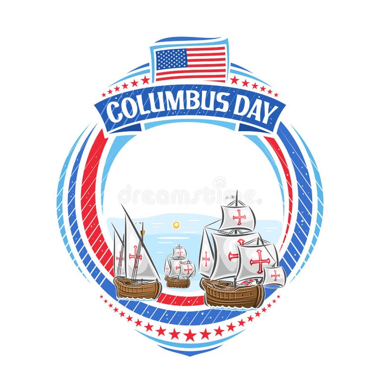 Vector Frame for Columbus Day Stock Vector - Illustration of ...