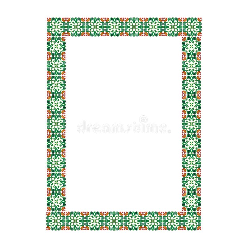 Vector Frame with Floral Theme Stock Vector - Illustration of modern ...