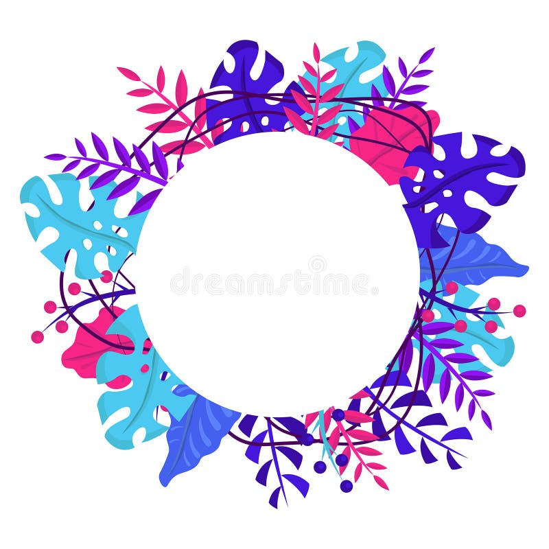 Vector Frame of Flowers. Isolated Botanical Illustration for a Postcard ...