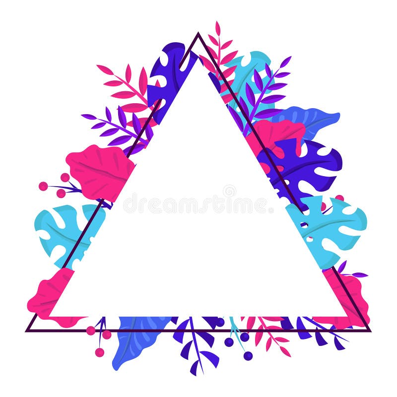 Vector Frame of Flowers. Isolated Botanical Illustration for a Postcard ...