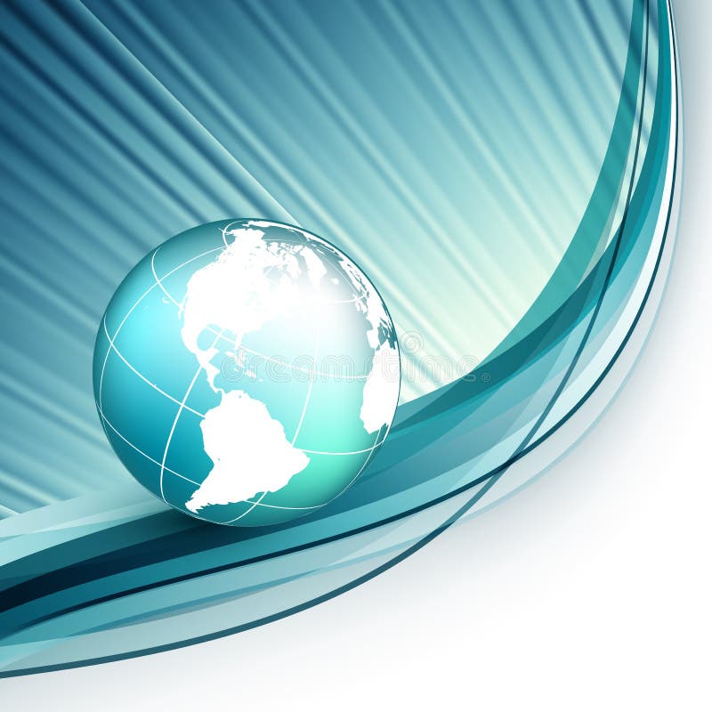 Vector frame with globe stock vector. Illustration of connection - 95754913