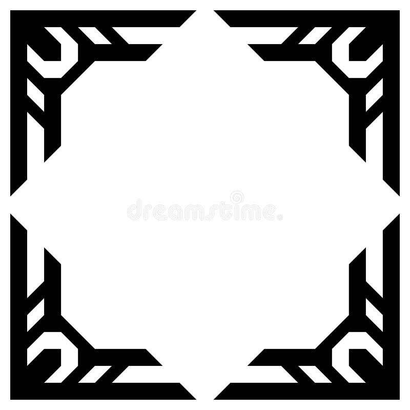 Vector Frame stock vector. Illustration of edging, monochrome - 100452401