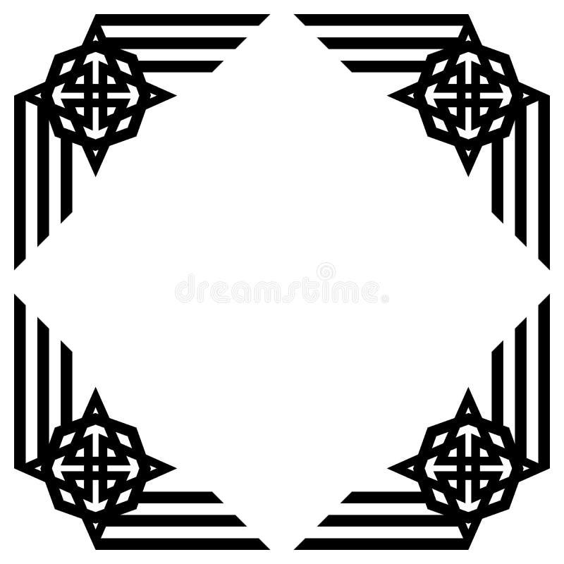 Vector Frame stock vector. Illustration of leaf, black - 100452537