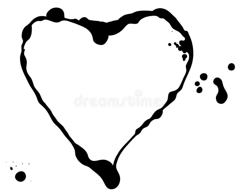 Ink Blotches and Symbols stock vector. Illustration of drops - 2498747