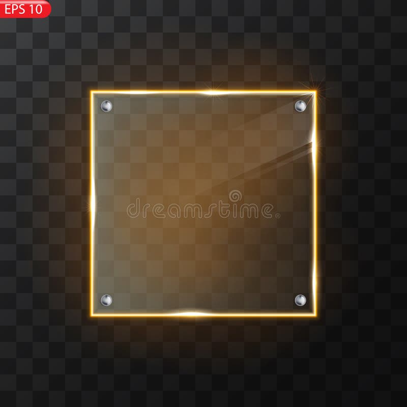 Vector Frame with Lights Effect. Vector Illustration, Eps Stock Vector ...