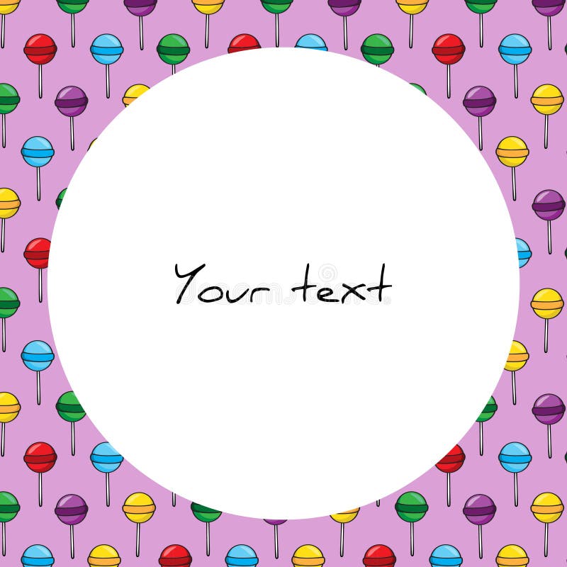 Decorative Frame Border Lollipops Stock Illustrations – 91 Decorative ...