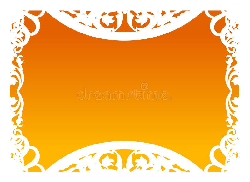 Vector - Frame in Orange stock illustration. Illustration of border ...
