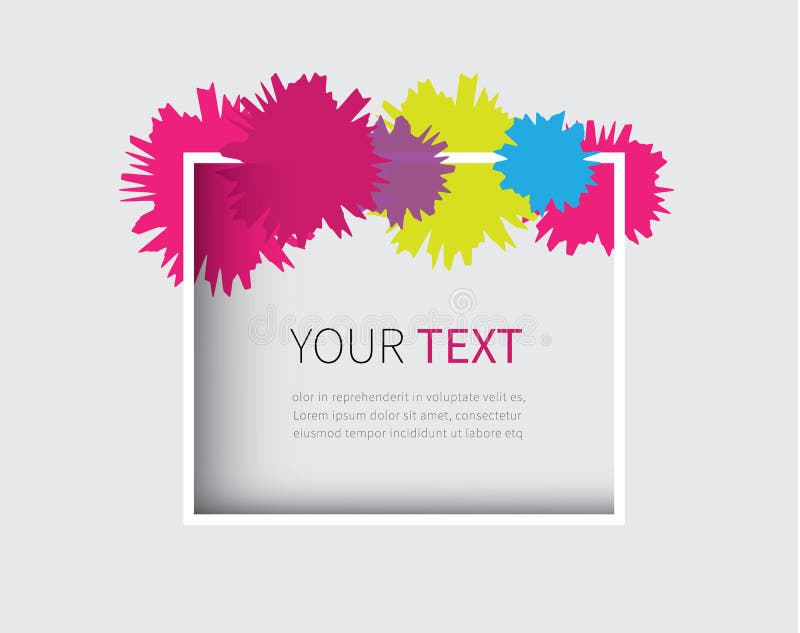 Vector Frame for Sample Text Stock Vector - Illustration of graphic ...