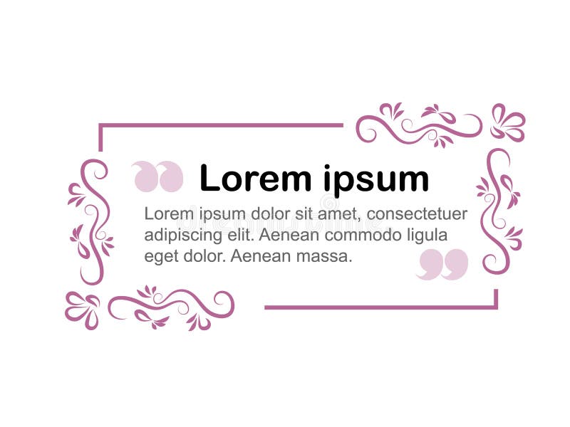 Vector Frame for Text. Form Design for Text. Block Text on the Site ...
