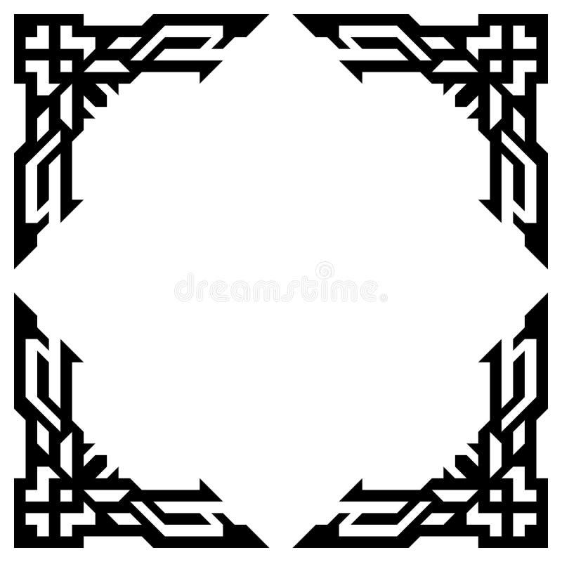 Vector Frame stock vector. Illustration of monochrome - 100452499
