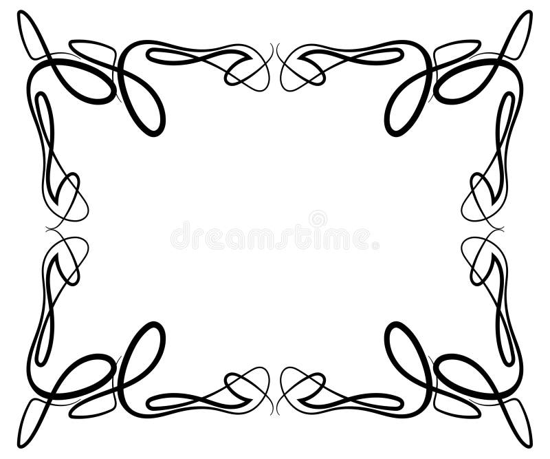 Vector Frame and Vignette for Design Template Stock Vector ...