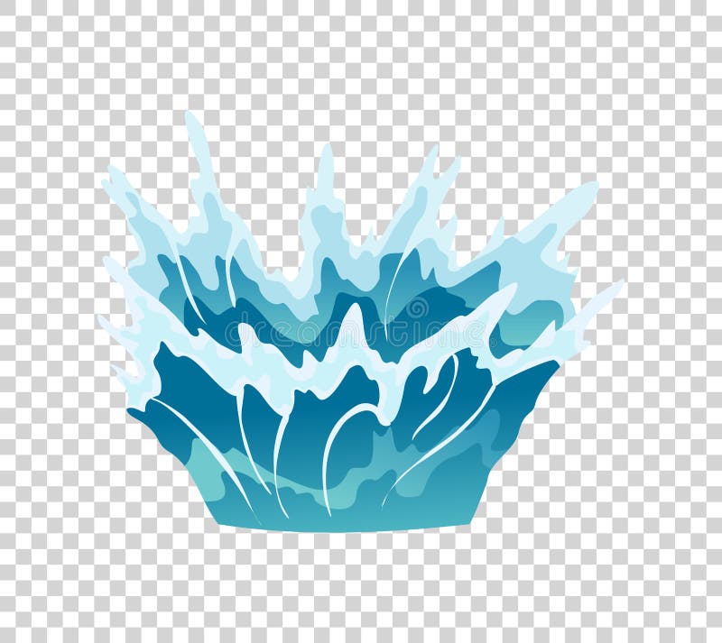 Vector Frame Water Splash for Game Animation. Water Explosion Special ...