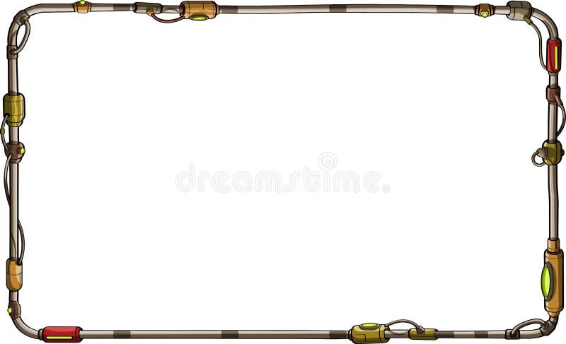Vector frame with wiring stock illustration. Illustration of white ...