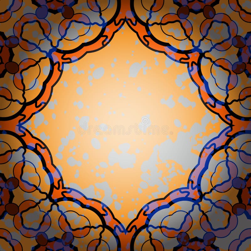 Stylized Frame Border. Ornamental Round Lace Stock Vector ...