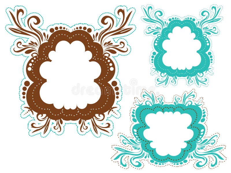 Vector frames stock illustration. Illustration of curve - 13434446